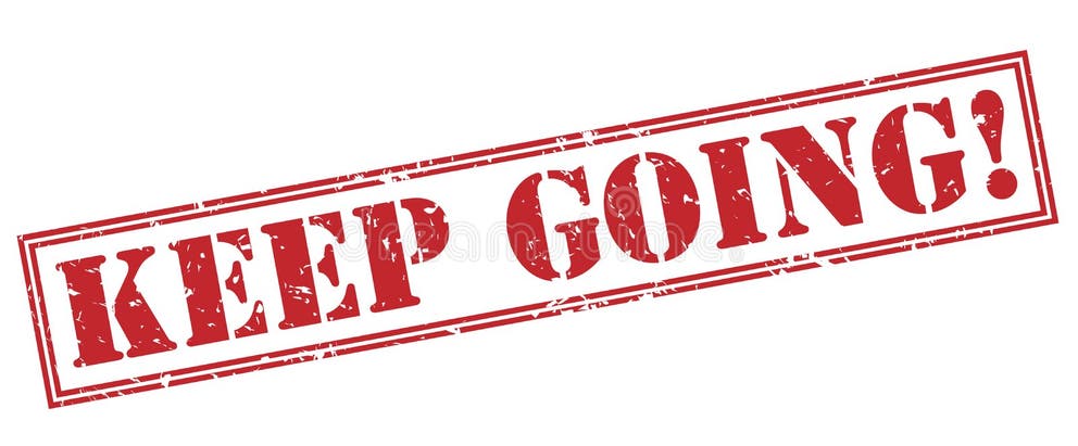 Houd gaande rode zegel stock illustratie. Illustration of rood - 96587117