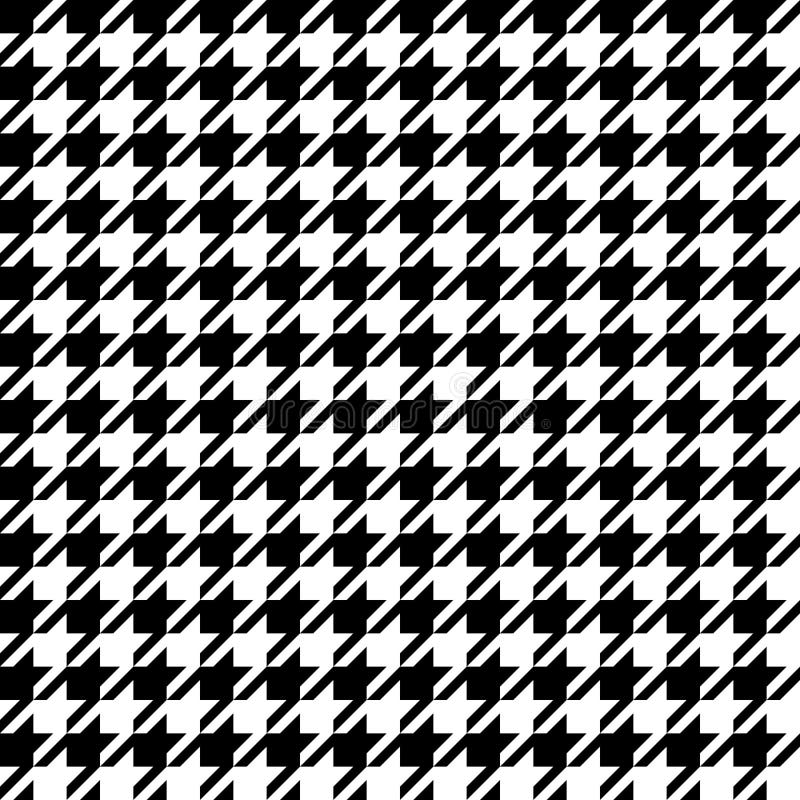 Houndstooth Classic Pattern Stock Illustration - Illustration of ...