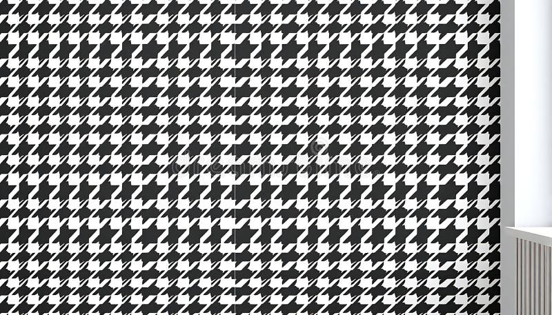 Houndstooth Pattern Black White, Classic Textile, Stock Photo ...