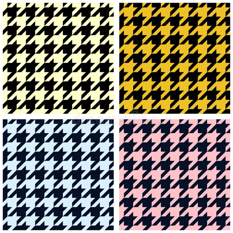 Houndstooth Seamless Texture Pattern Stock Illustrations – 5,876 ...
