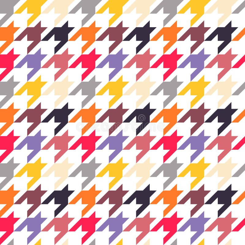 Houndstooth Seamless Pattern Black and White, Vector Stock Vector ...
