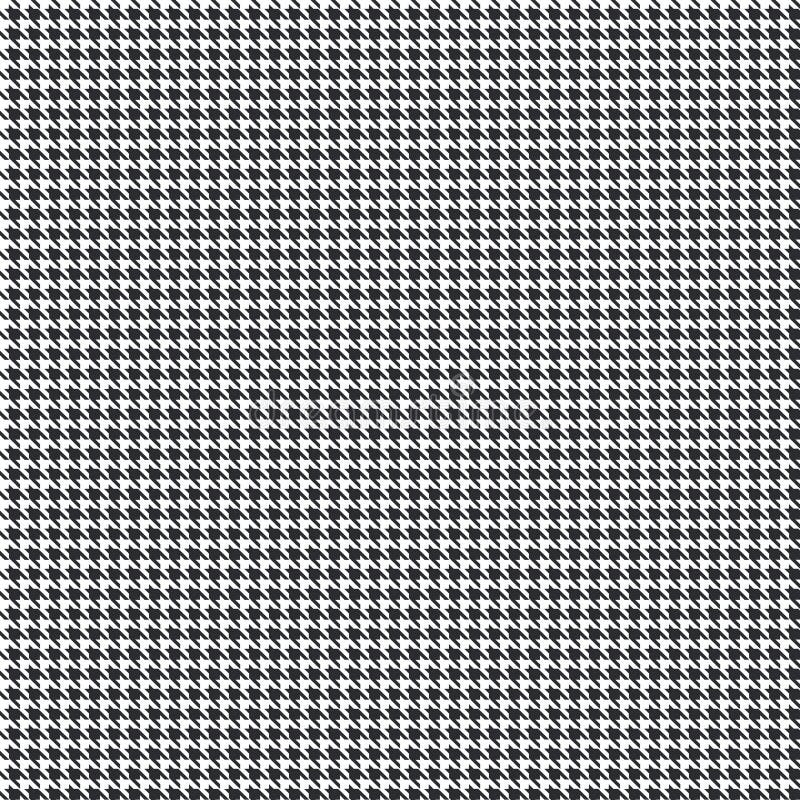 Houndstooth Seamless Pattern, Small Black and White, Stock Illustration ...