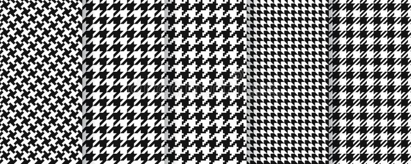 Houndstooth Seamless Pattern. Vector Illustration. Plaid Tweed ...