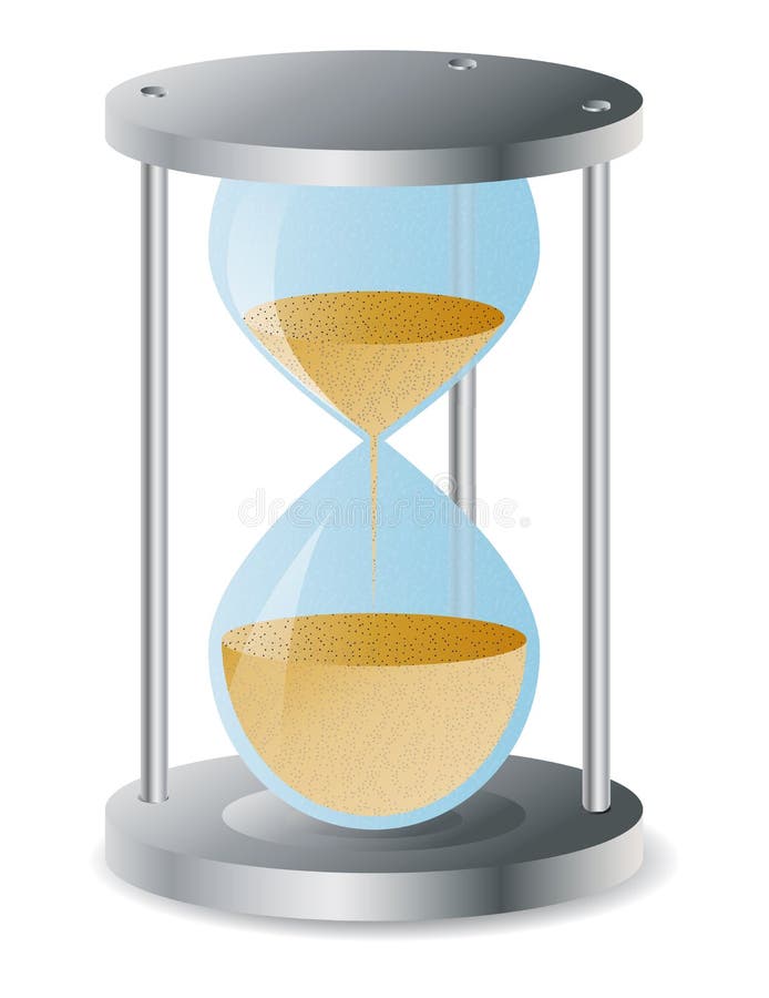 Hour glass stock illustration. Illustration of glass - 12287903
