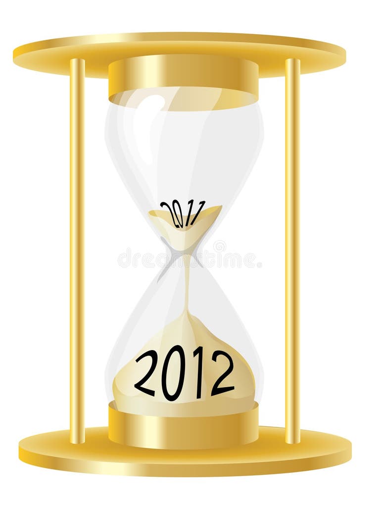 Hour Glass Time Running Out Stock Illustrations – 525 Hour Glass Time ...