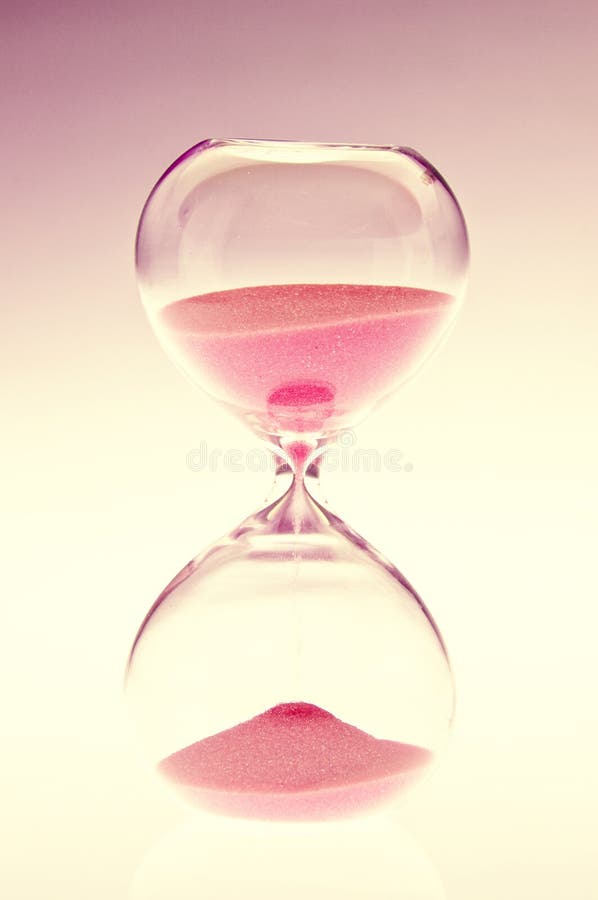Holy Bible and Countdown Hourglass Stock Photo - Image of deadline ...