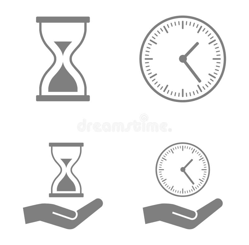Hour glass clock stock vector. Illustration of retro - 224736595
