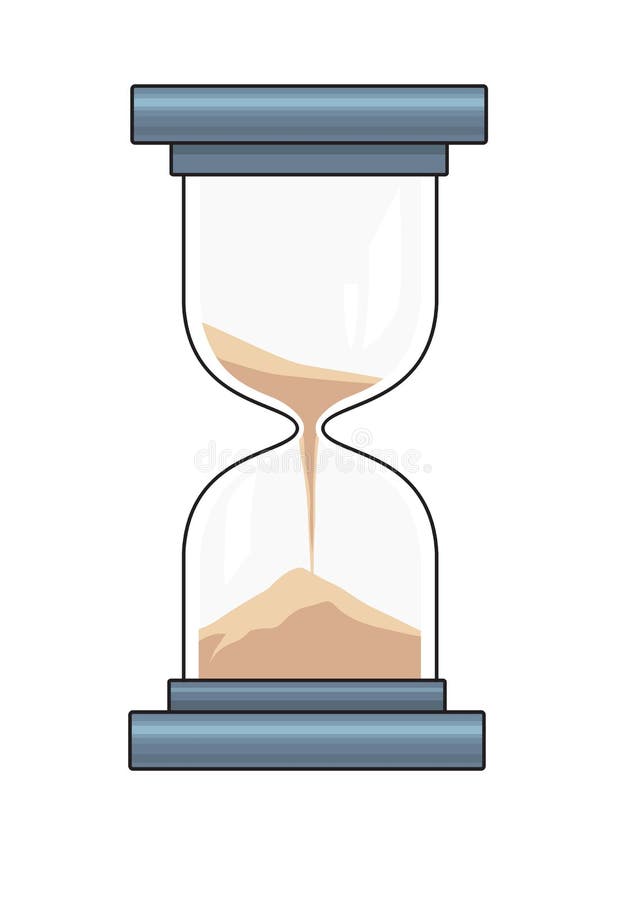Hour-glass stock vector. Illustration of blue, sand, count - 39518578