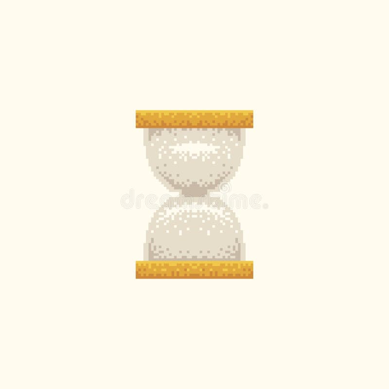 Hour Glass Logo Icon in Pixel Art Stock Vector - Illustration of symbol ...