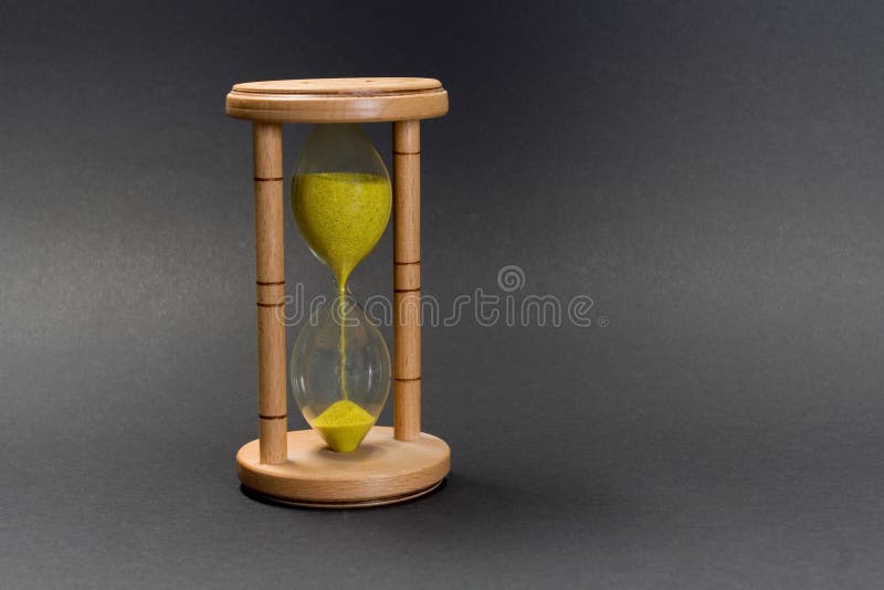Hour-glass single stock image. Image of wood, sand, concept - 2558881