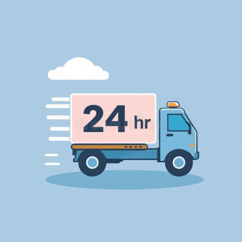 Express Delivery Icon 24 Hr Illustration Stock Illustration ...