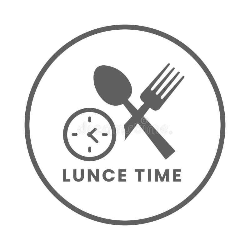 Hour, Lunch, Time Icon. Simple Vector Design Stock Vector ...