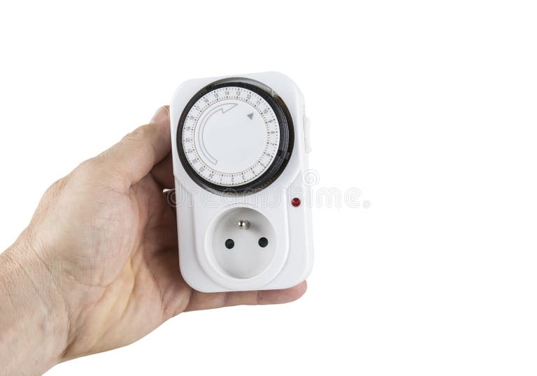 24 Hour Mains Plug in Timer Switch Time Clock European Socket. Stock ...