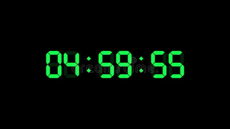 5 Seconds Countdown Timer on Green Screen Stock Footage - Video of ...