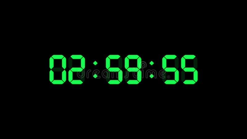 3 Seconds Countdown Timer on Green Screen Stock Footage - Video of ...