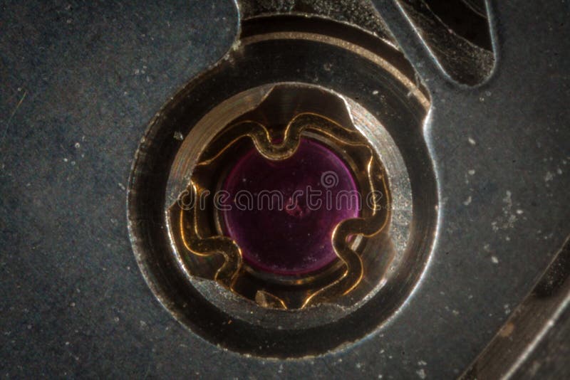 Hour ruby stock photo. Image of mechanism, clockwork - 64275506
