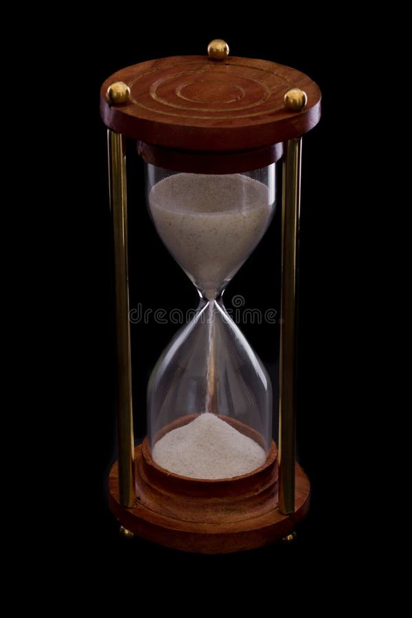 Please Wait Hourglass Illustration with Progress Bar Stock Image ...