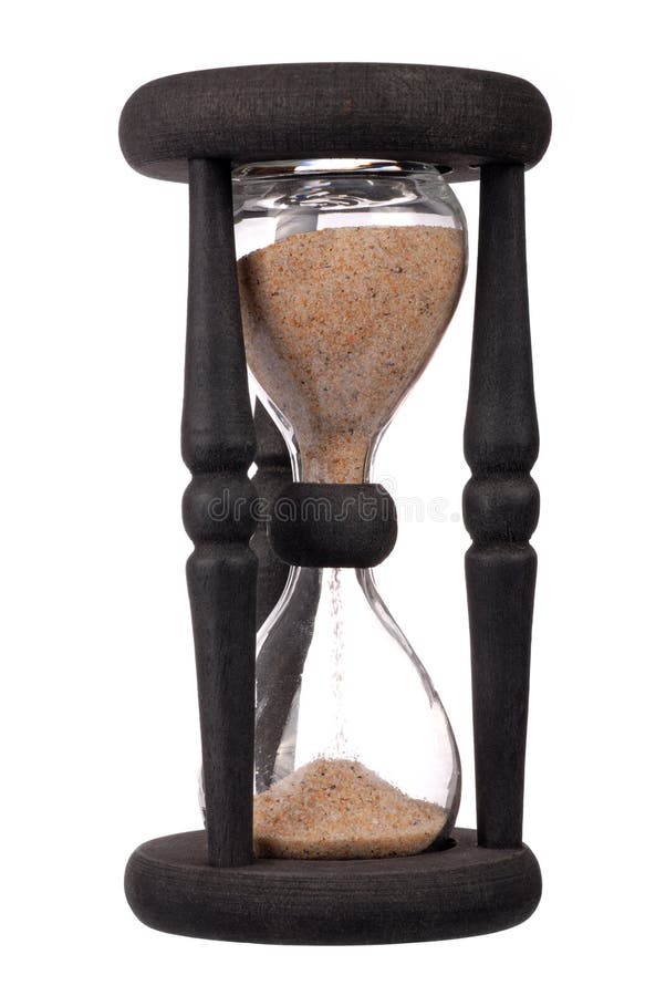 Hourglass, Time Concept with a High Contrast Image Stock Photo - Image ...