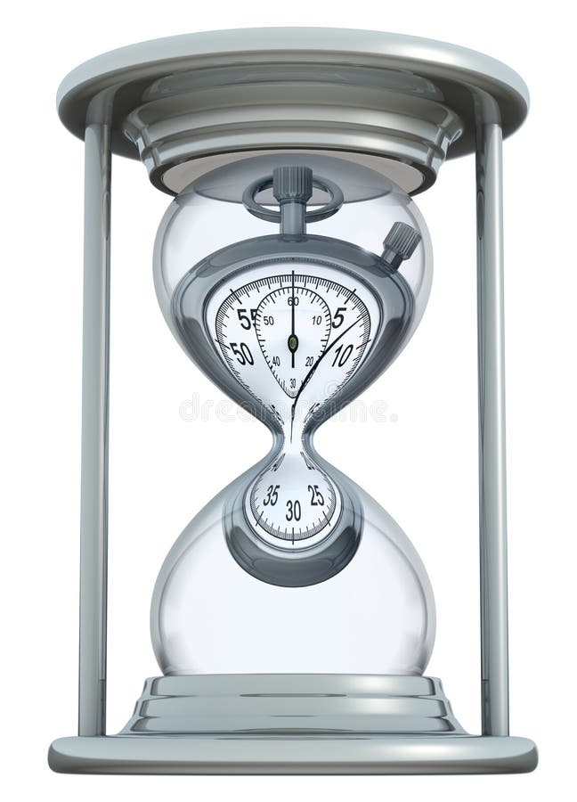 Hourglass stock illustration. Illustration of timer, stopwatch - 9855156