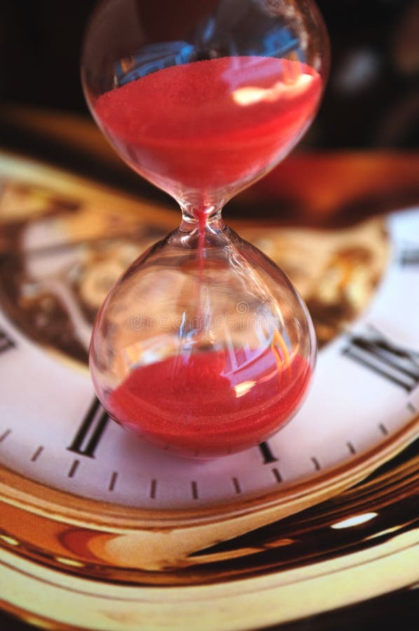 Brown Watch, Clock and Hourglass Stock Photo - Image of beautiful ...