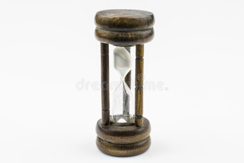 Hourglass Antique Isolated on a White Background Stock Photo - Image of ...