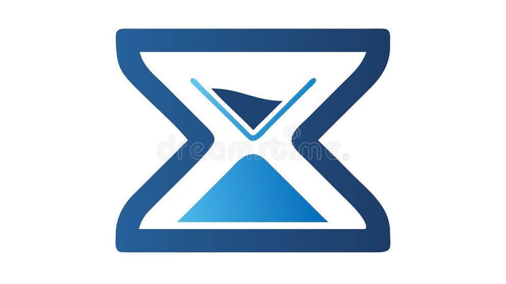 Hourglass with Broken Glass Effect for Elapsed Time, Vector Design ...