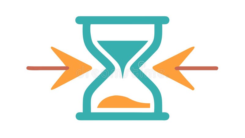 Hourglass Compression: Time Pressure or Deadline, Vector Design ...