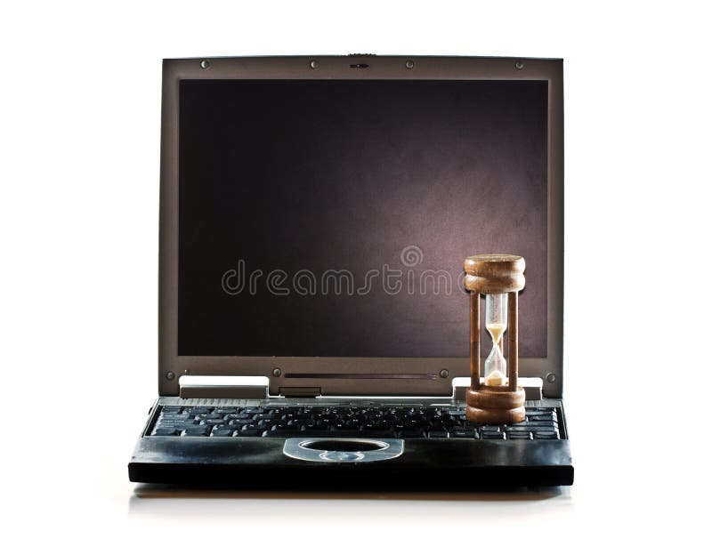 Hourglass computer stock photo. Image of connection, backdrop - 17287062