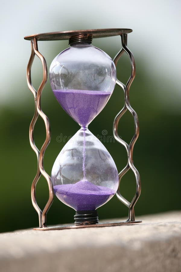 Hourglass Counting the Time Stock Image - Image of chronograph, minute ...