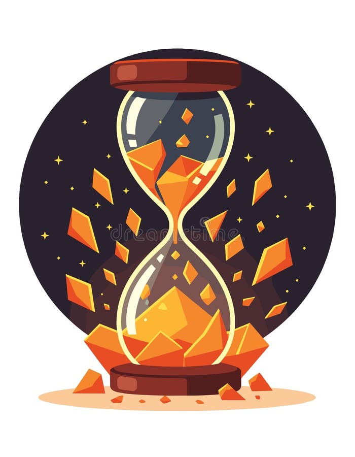 Hourglass Crystals Time Passing Management Deadline Countdown Clock ...