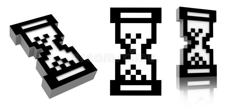 Hourglass cursor stock illustration. Illustration of hourglass - 13317999