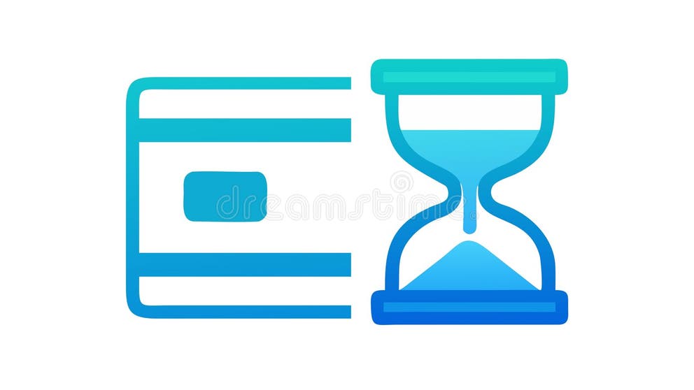 Hourglass with Documents: Time for Paperwork & Compliance, Vector ...