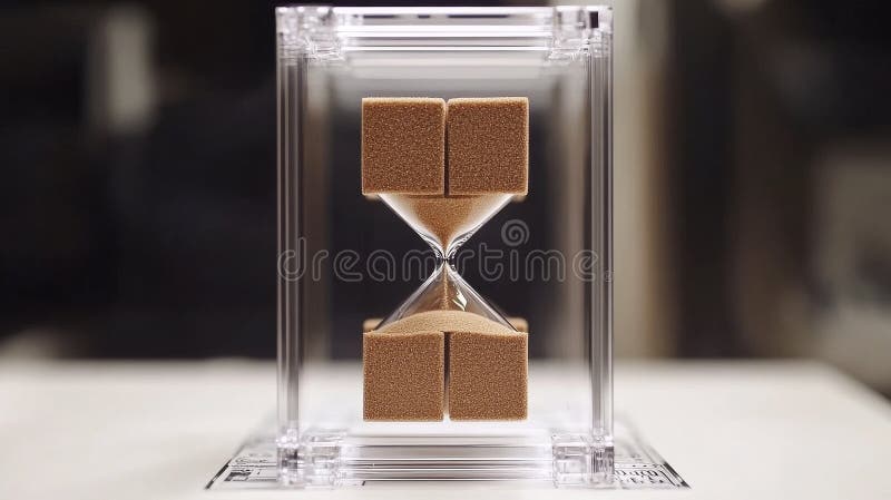 The Hourglass Features a Modern Design with a Clear Acrylic Casing and ...