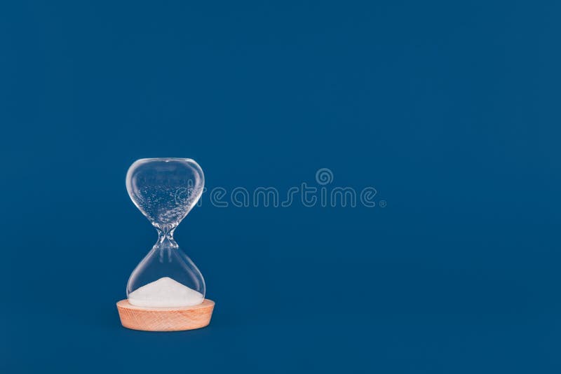 Hourglass with the Finished Sand. Concept of Time and Timely Actions ...
