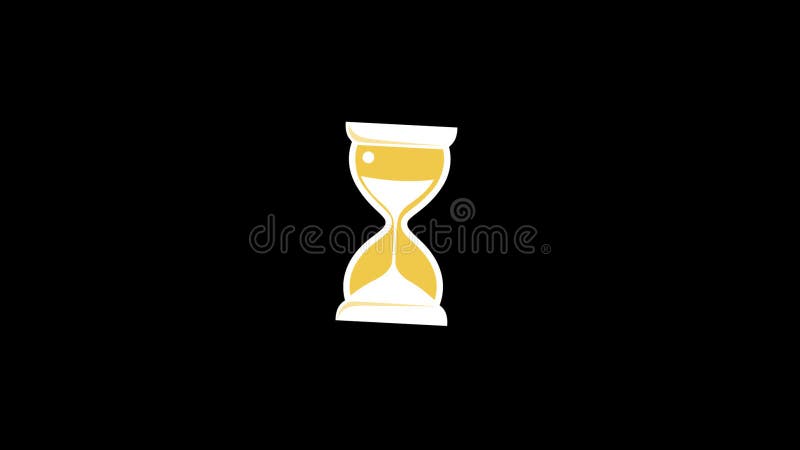 Hourglass Flat Icon stock footage. Video of marketing - 84958030