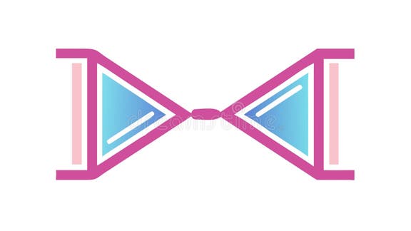 Hourglass with Flow Arrows, Time Input & Output Process Vector, Vector ...