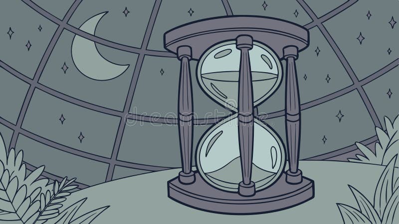 Hourglass in Geometric Structure, Flat Vector Art, Vector Design ...