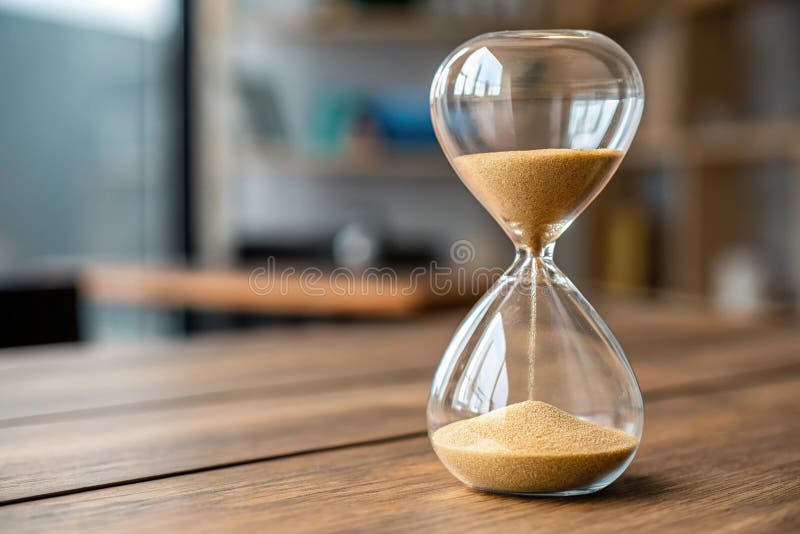 Hourglass. Glass Timer Sand Clock Timer. Business, Time and Deadline ...