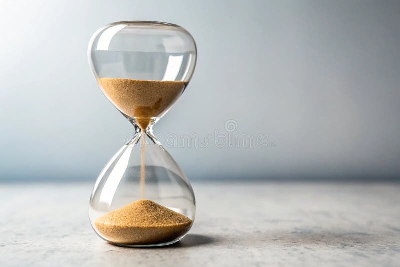 Hourglass. Glass Timer Sand Clock Timer. Business, Time and Deadline ...