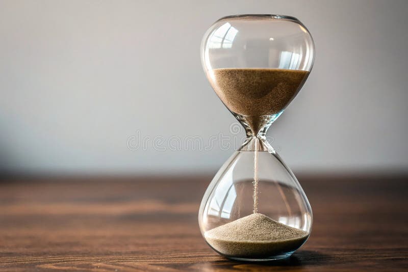Hourglass. Glass Timer Sand Clock Timer. Business, Time and Deadline ...