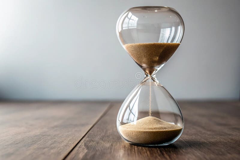 Hourglass. Glass Timer Sand Clock Timer. Business, Time and Deadline ...