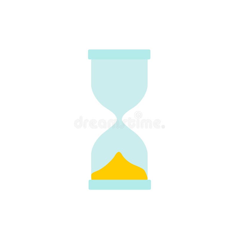 Hourglass Icon. Cartoon Flat Design. Vector Illustration. Stock Vector ...