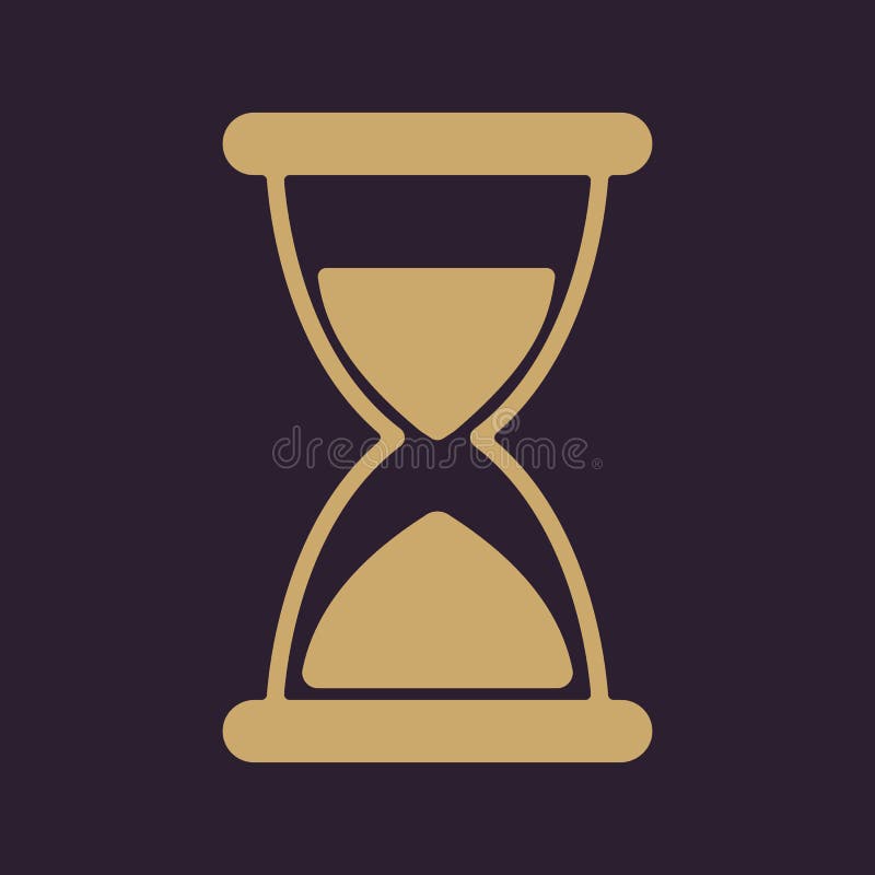 Hourglass and Chronometer Time Design Stock Vector - Illustration of ...