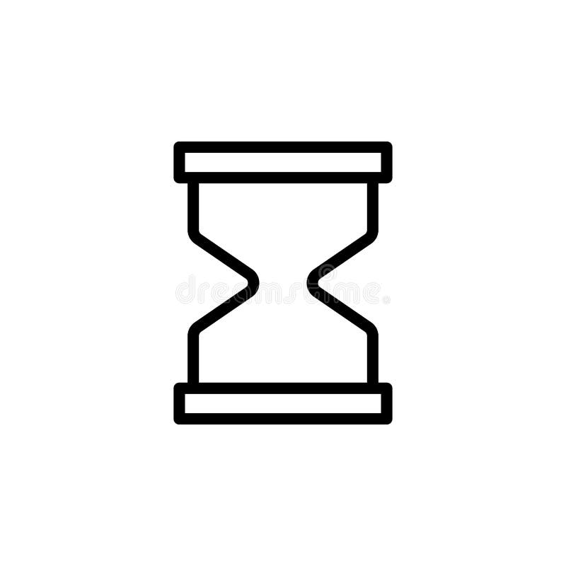 Hourglass Icon Element Of Minimalistic Icons For Mobile Concept And Web Apps Thin Line Icon