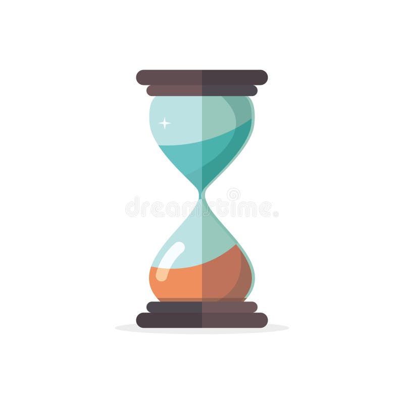 Hourglass Icon in Flat Style, Simple Design Stock Vector - Illustration of clock, icon: 272971121