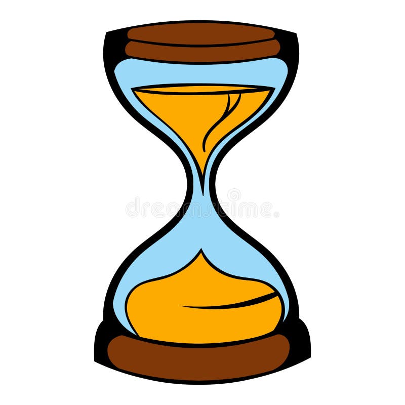 Hourglass Icon, Icon Cartoon Stock Vector - Illustration of clock ...