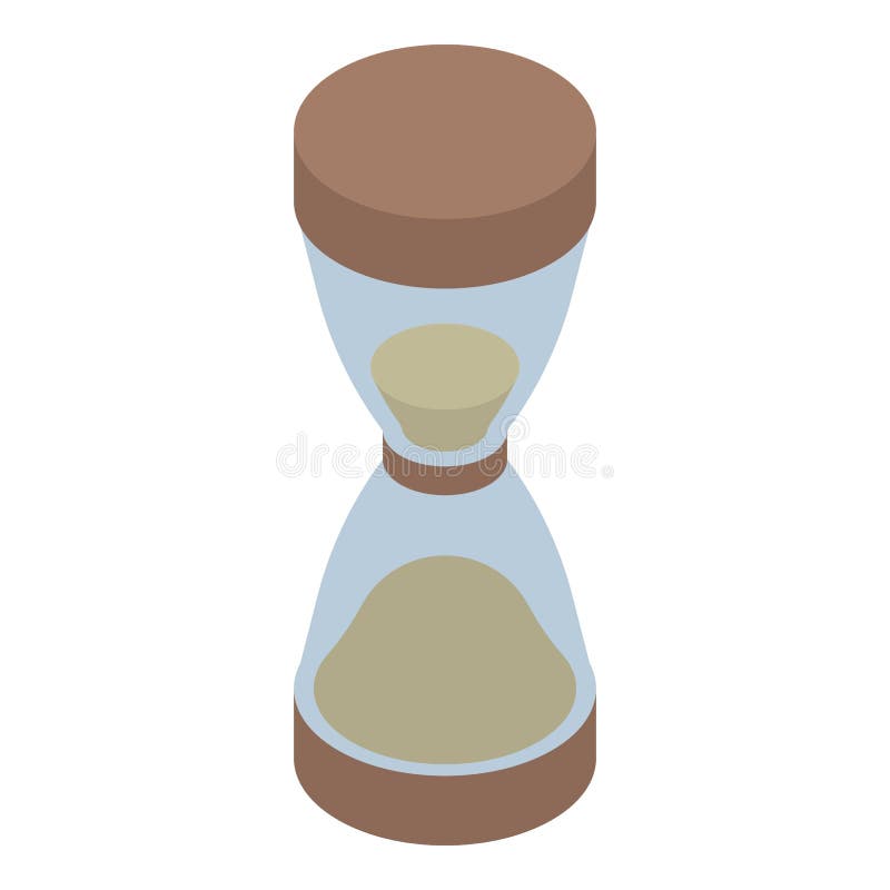 Hourglass Icon, Isometric Style Stock Vector - Illustration of ...