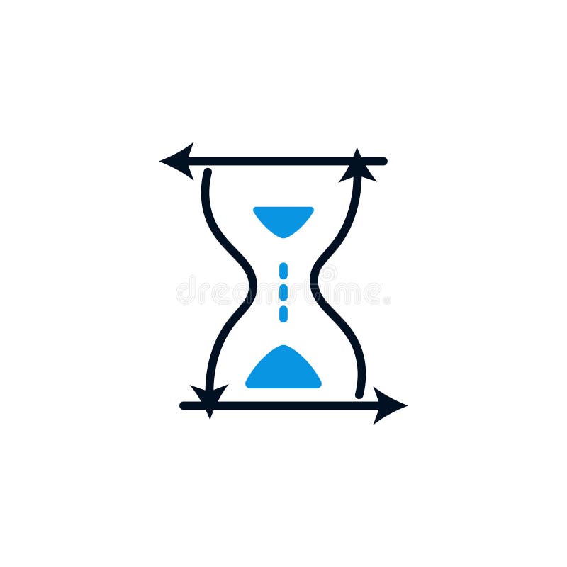 Hourglass Icon Simple Black Sand Glass Symbol Vector Stock Vector ...