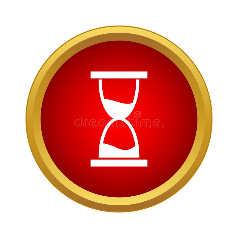 Hourglass Icon, Simple Style Stock Vector - Illustration of blog ...