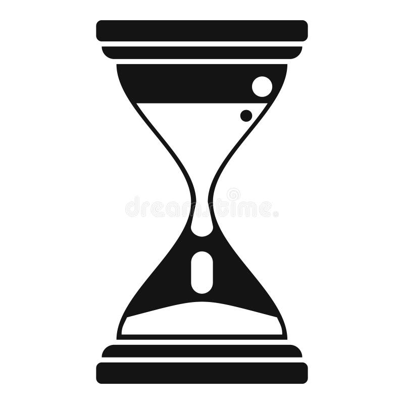 Hourglass Icon Simple Vector. Clock Project Stock Vector - Illustration ...